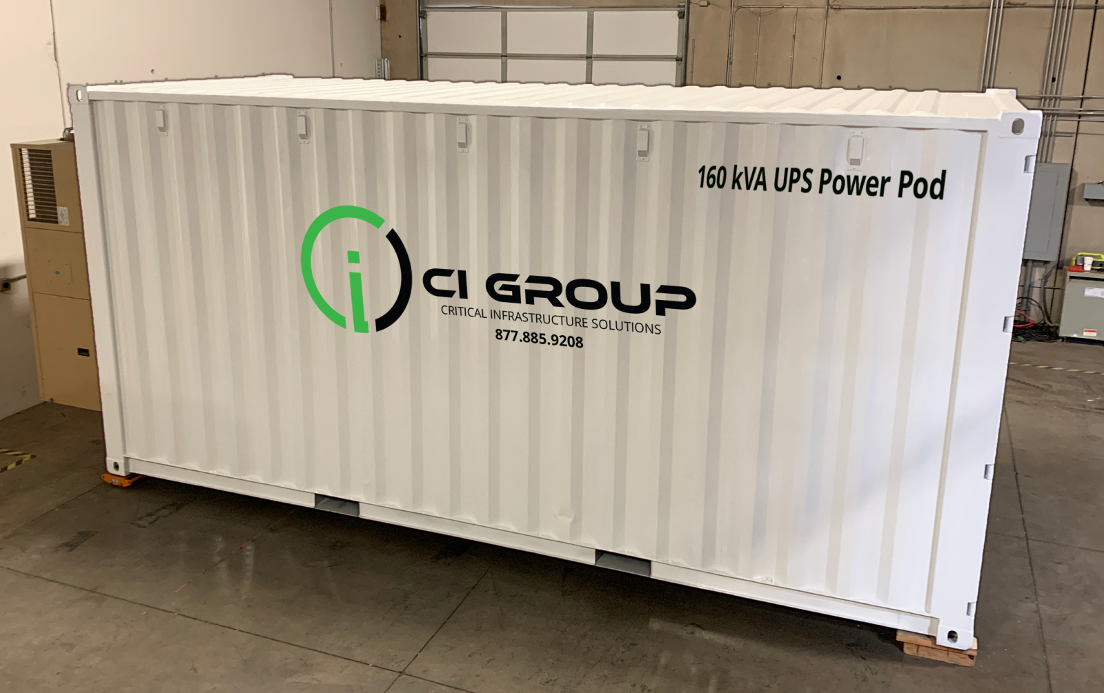 160 KVA 480V Self Contained Outdoor UPS Rental Power Module