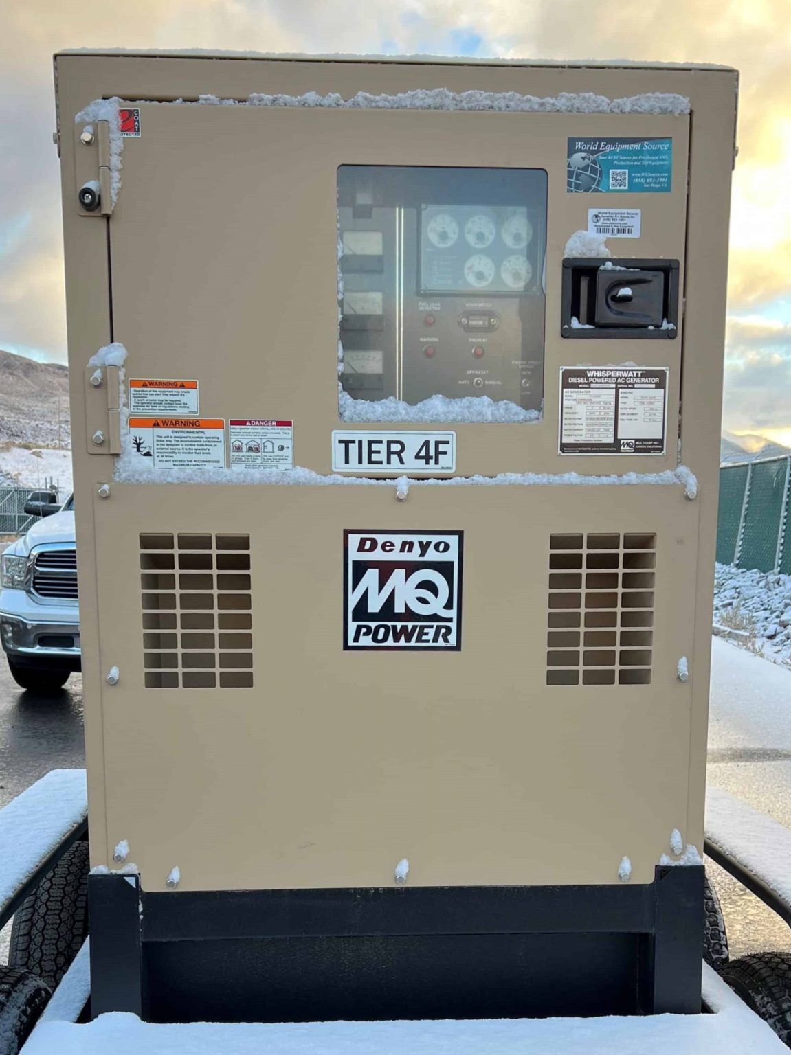 MOBILE DIESEL GENERATOR - MQPower DCA45 36 kW Mobile Diesel Generator