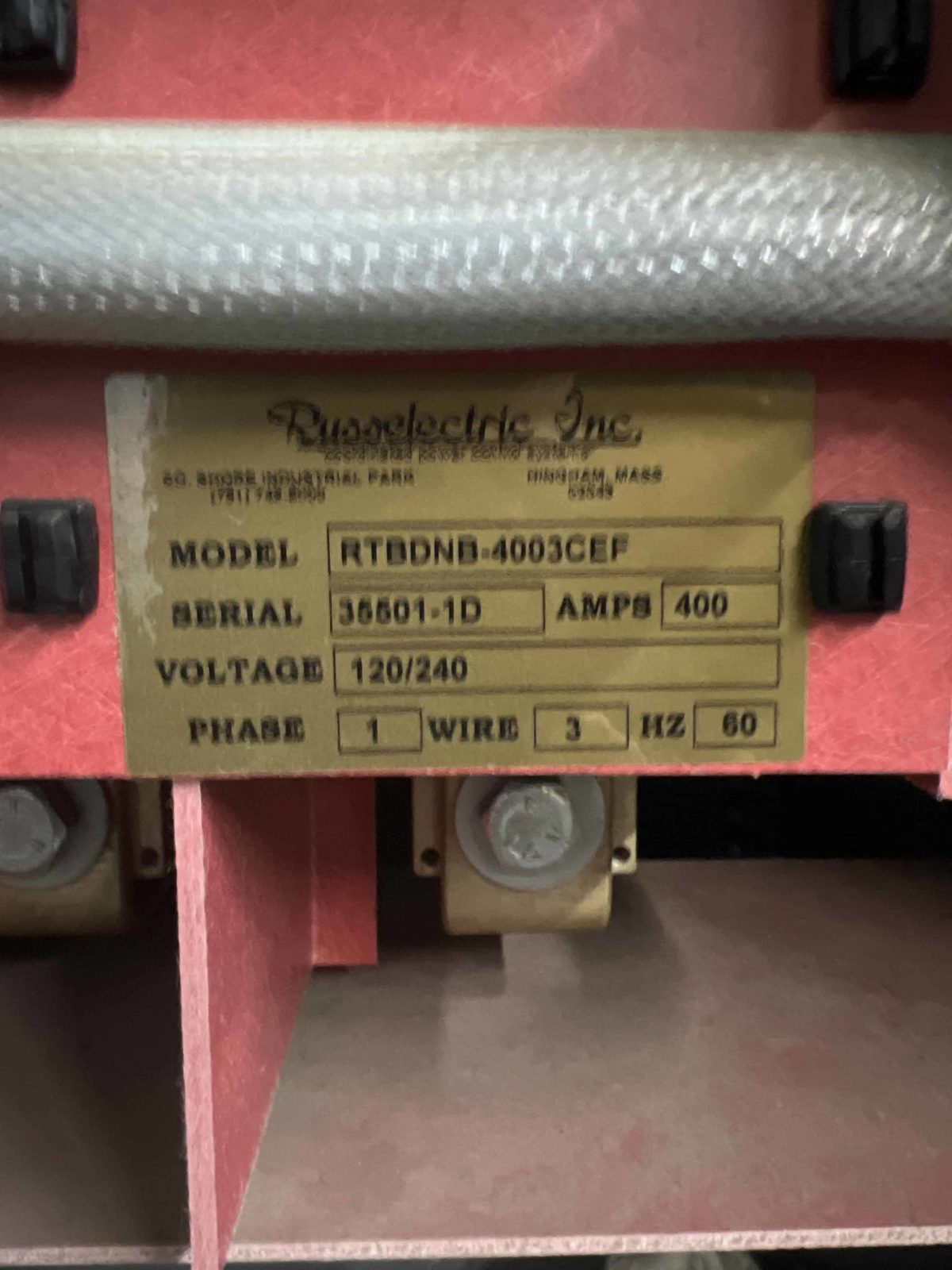 Russelectric 400A 120/240V Automatic Transfer Switch | CI Group