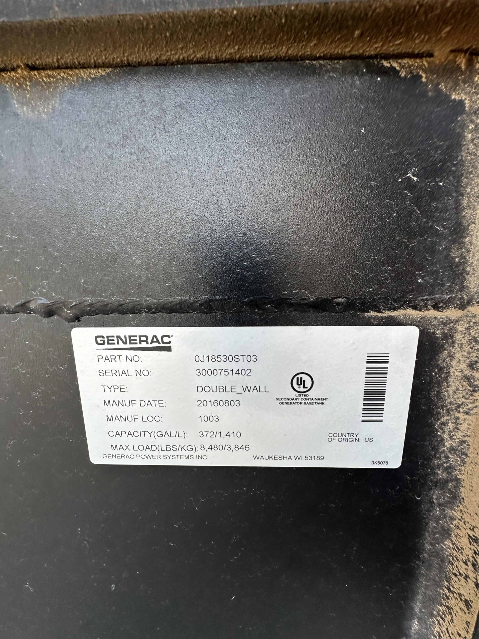 Generac SD200 200 KW 120/208V Sound Attenuated Diesel Generator | CI Group