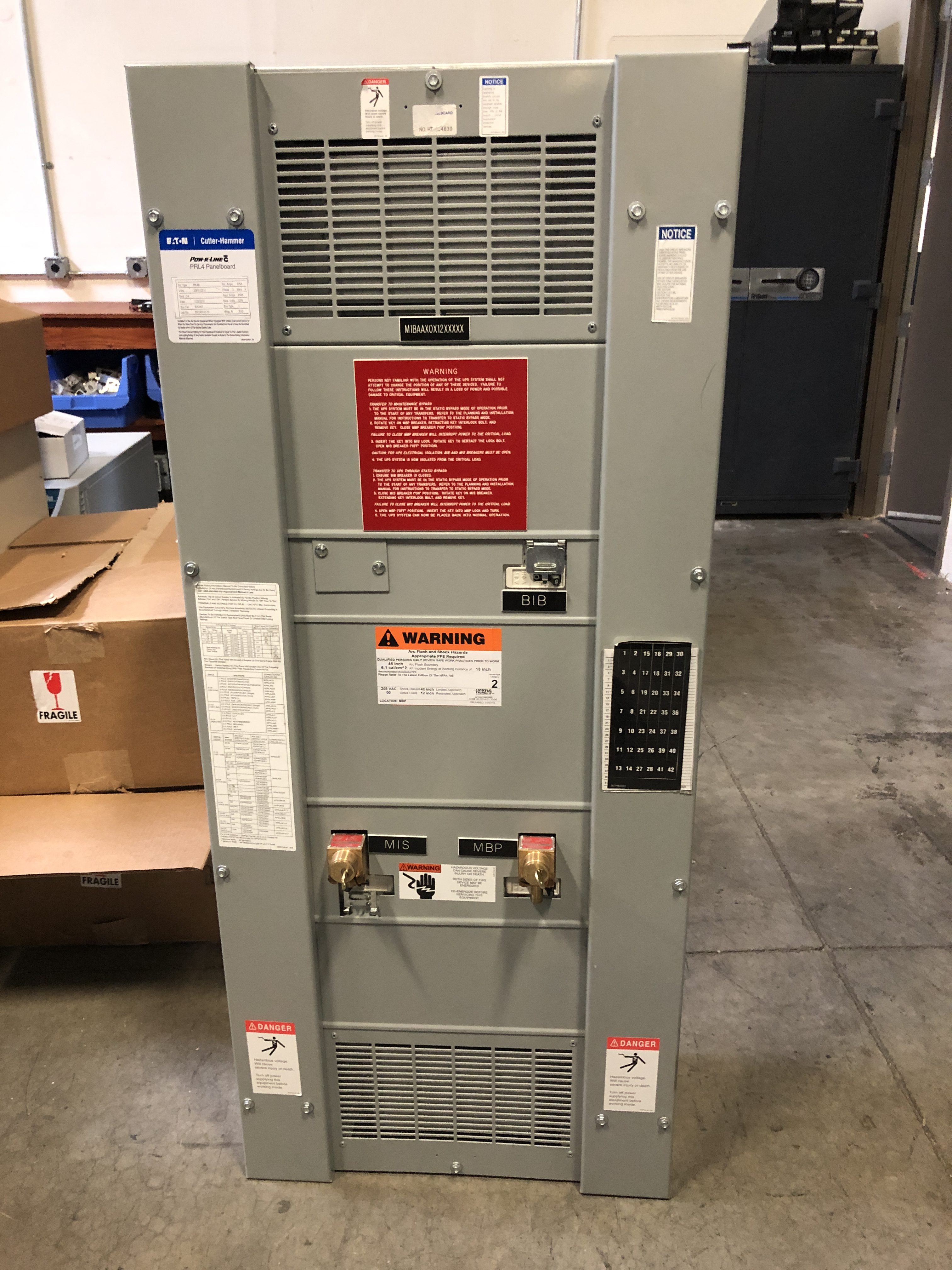 Eaton Cutler Hammer Maintenance Bypass Panel – PRL4B | CI Group: Buy ...