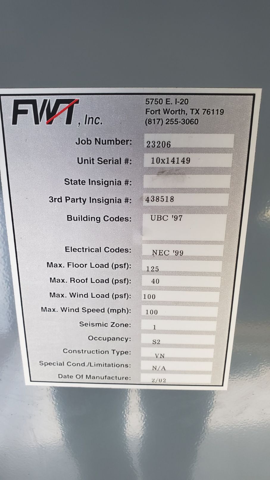 Kohler-80kw-100RZ-Diesel-Genset-Dataplate | CI Group